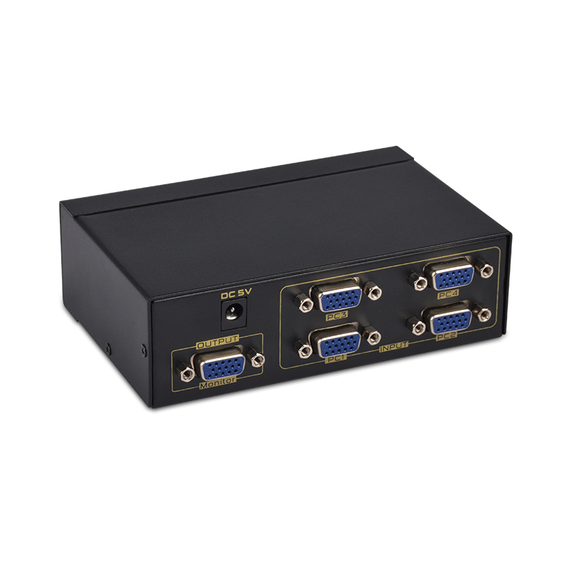 4 Port VGA Switch AUTO-4 in 1 out VGA Switch-GUANG ZHOU FENG JIE ELECTRONIC TECHNOLOGY CO.,LTD.